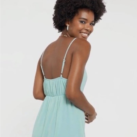 wild fable | Dresses | New Highlow Hem Chiffon Midi Dress Aqua Small ...